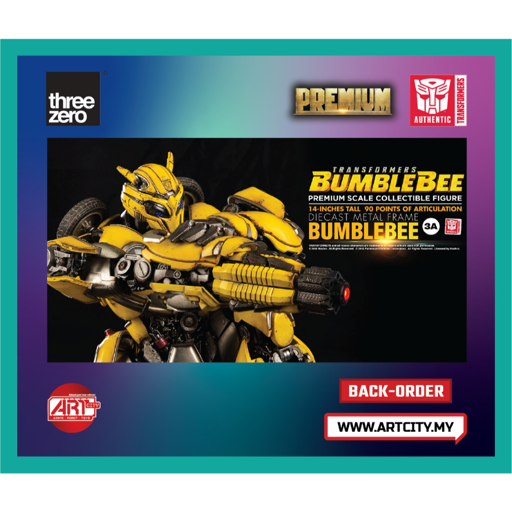 ThreeZero - Transformers Bumblebee - Premium Scale - 36CM Height - Diecast Action Figure ...