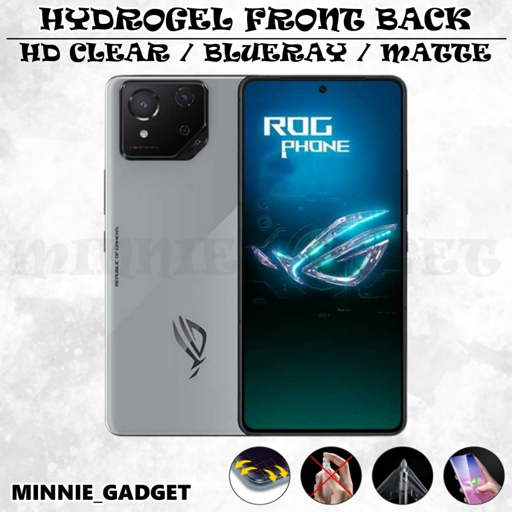 Asus Rog 3 Strix / Rog 2 / Rog 1 Hydrogel Front + Back Screen Protector ...