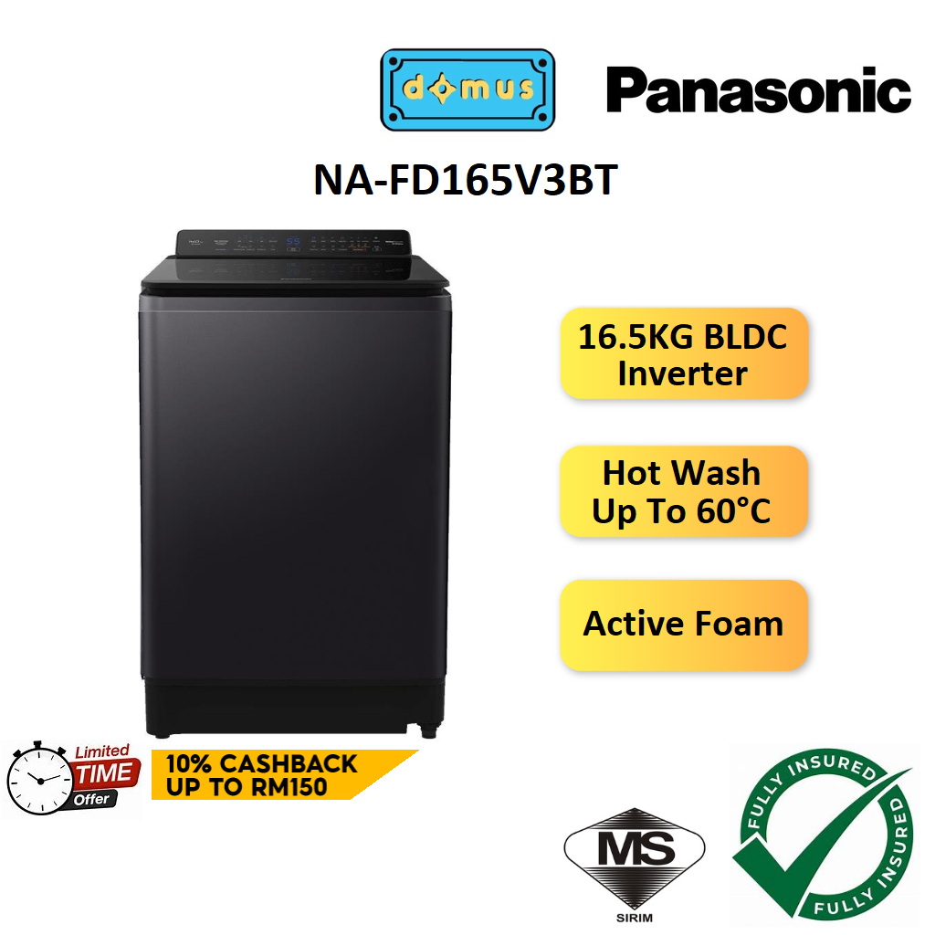 2025 Panasonic 16.5KG Washing Machine Inverter Washer With Hot Wash ...