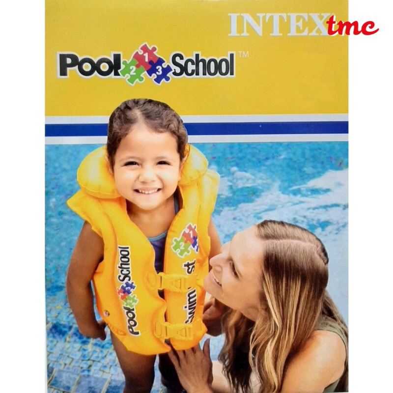 Intex Swimming Vest Buoy / Deluxe Swim Vest Pool School Step | Shopee ...
