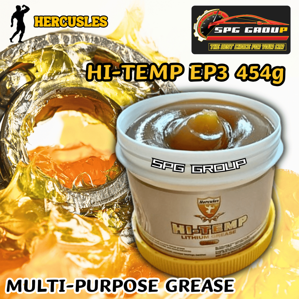 HERCUSLES EP3 MULTI-PURPOSE HI-TEMP LITHIUM BEARING GREASE U.S.A FORMULA (454g/2kg) | Shopee ...