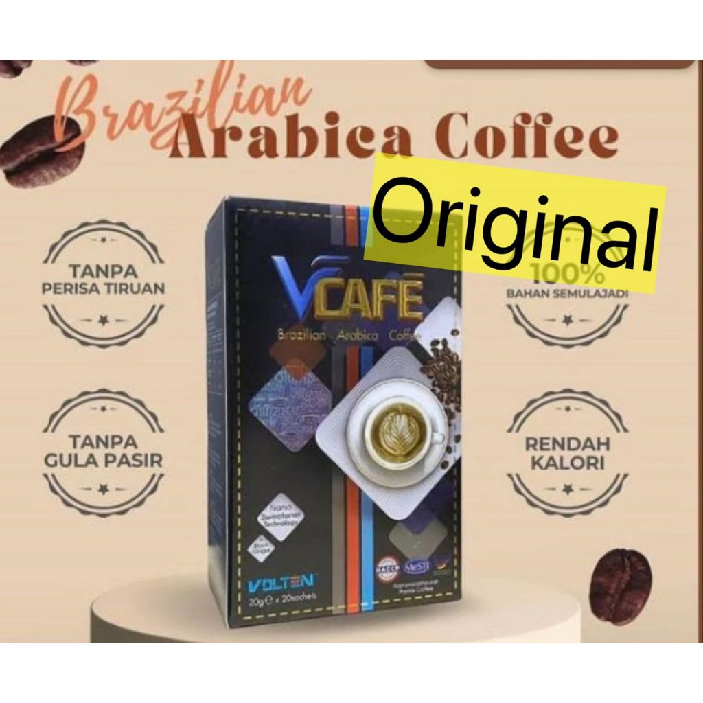 24Hour Shipout🔥HALAL🔥 Volten Vcafe Brazilian Arabica Coffee / Kopi ...