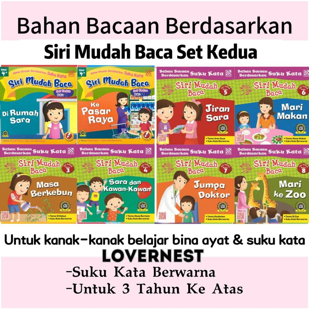 PELANGI Bahan Bacaan Berdasarkan SUKU KATA Siri Mudah Baca Set Kedua Untuk Kanak-kanak 4 Tahun ...