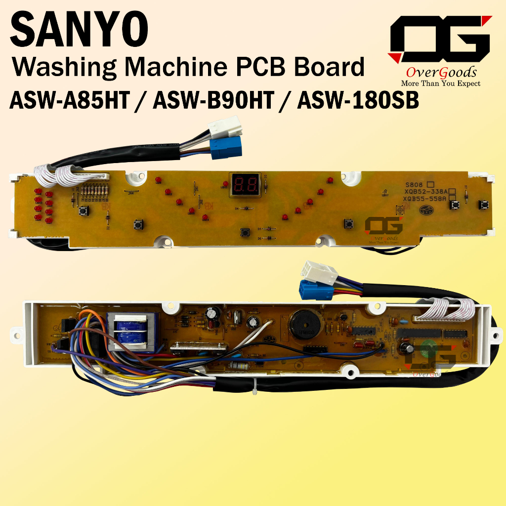 SANYO ASW-A85HT / ASW-B90HT / ASW-180SB PCB Board / Control Board ...