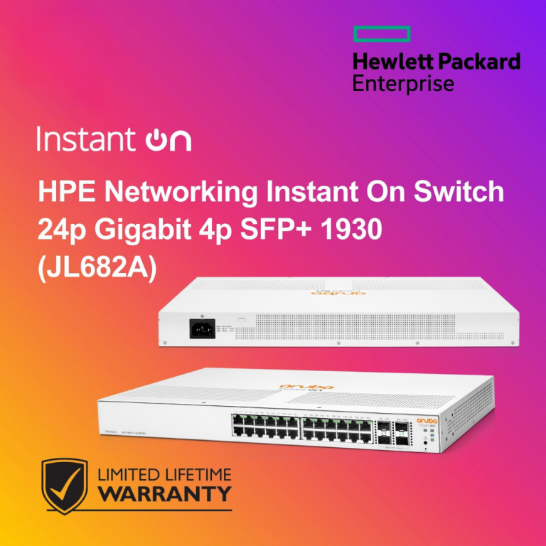 HPE Networking Instant On Switch 24p Gigabit 4p SFP+ 1930 (JL682A ...