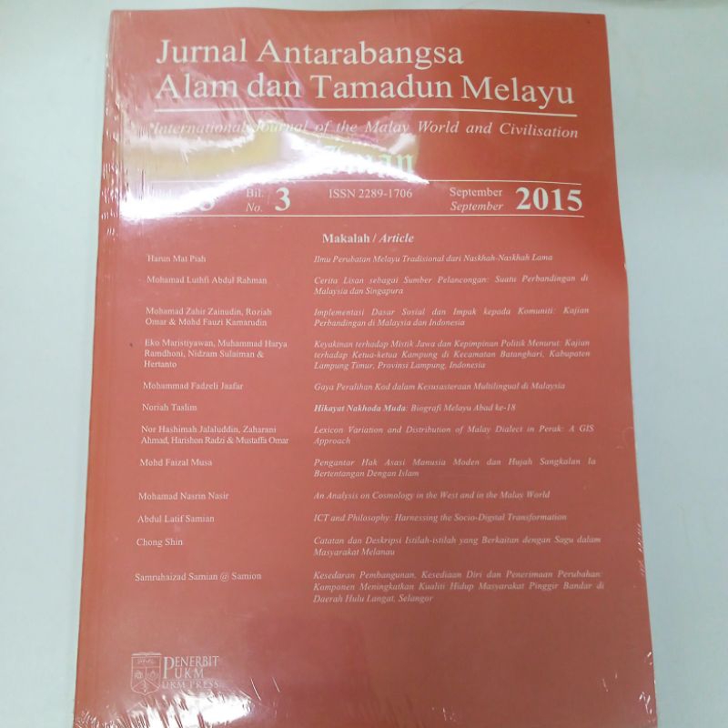 Jurnal Antarabangsa Alam dan Tamadun Melayu | Shopee Malaysia