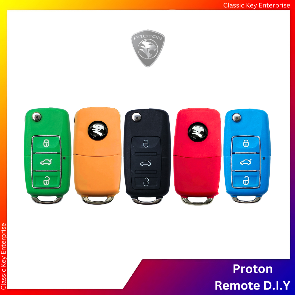 Proton Remote D.I.Y Alarm Flip Key Complete Set | Shopee Malaysia