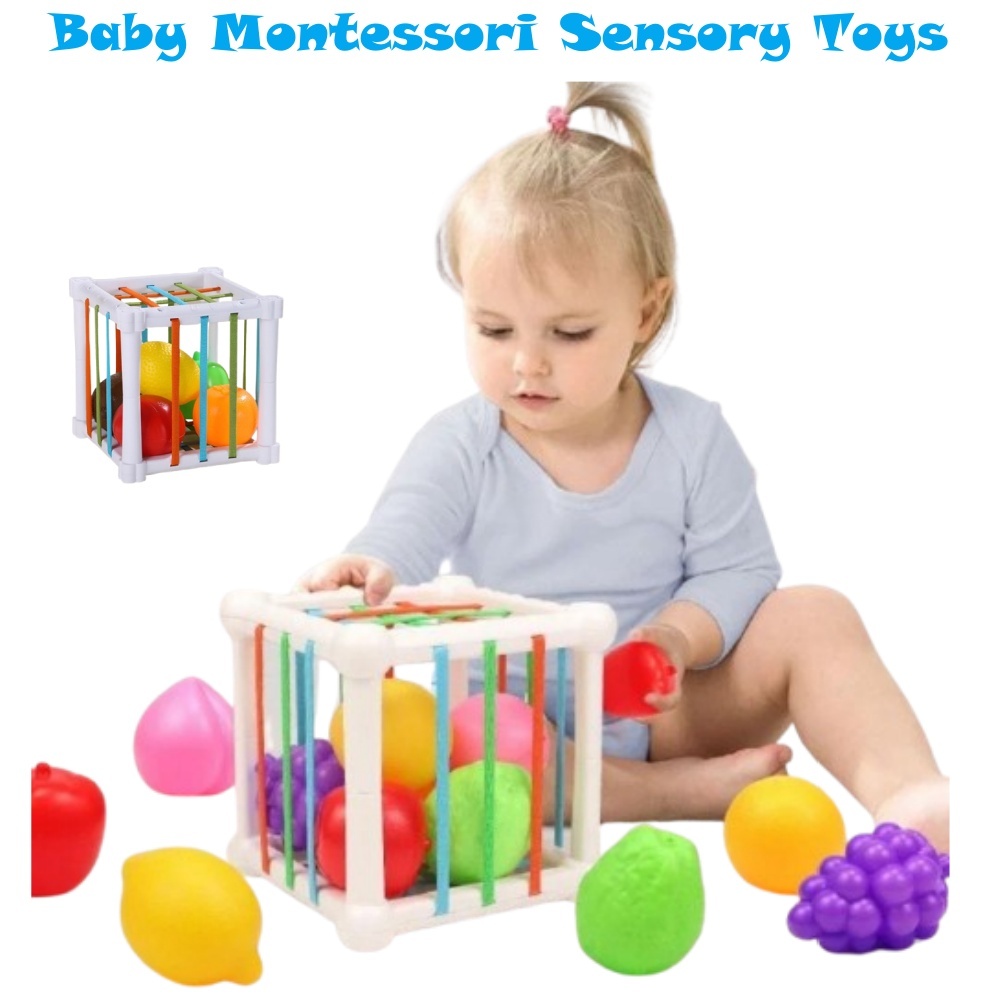 Mainan Kanak-Kanak Cube Baby Newborn Activity Cube Kids Toys Montessori ...
