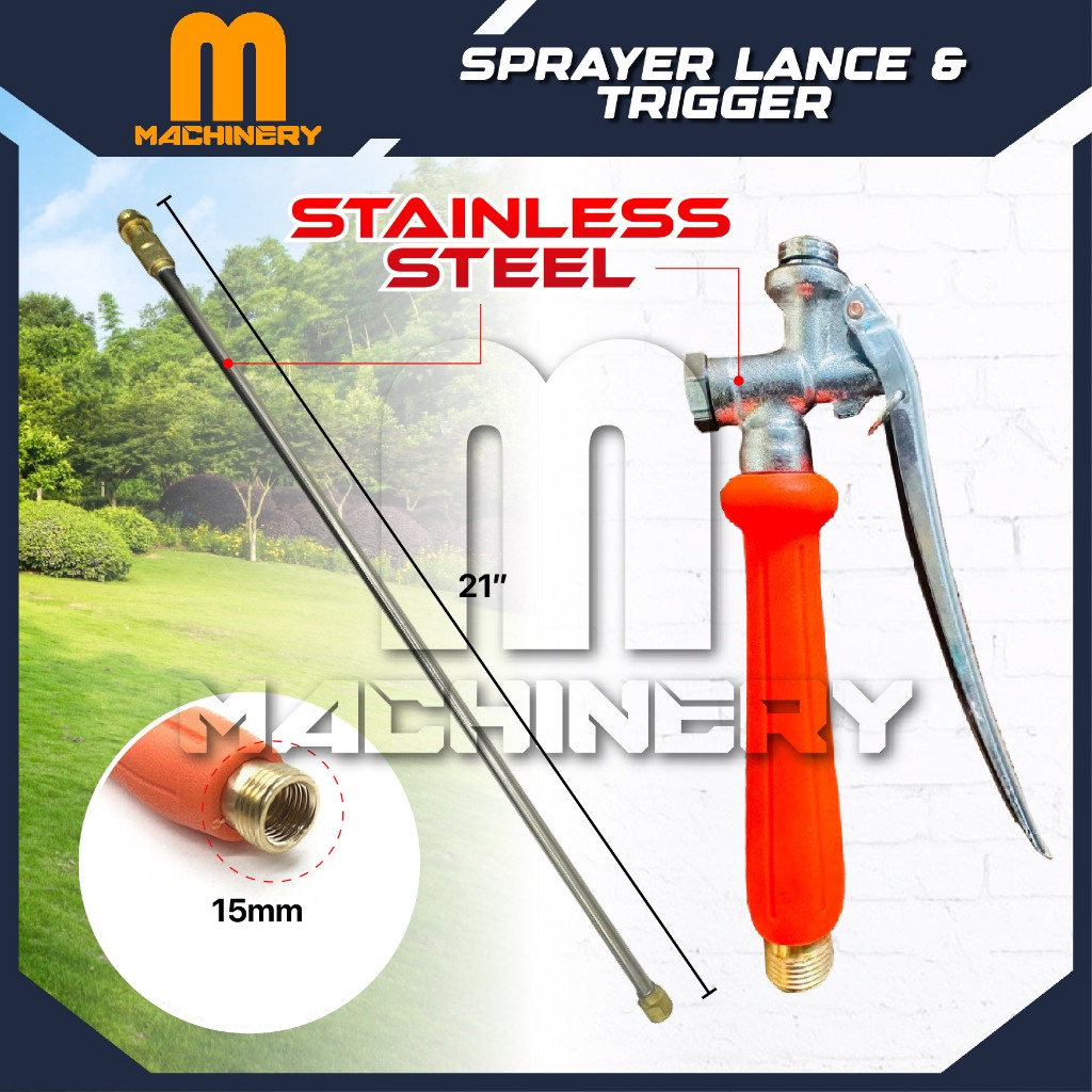 (Spare Part) M.Machinery Stainless Steel Sprayer Pump Lance and Trigger ...