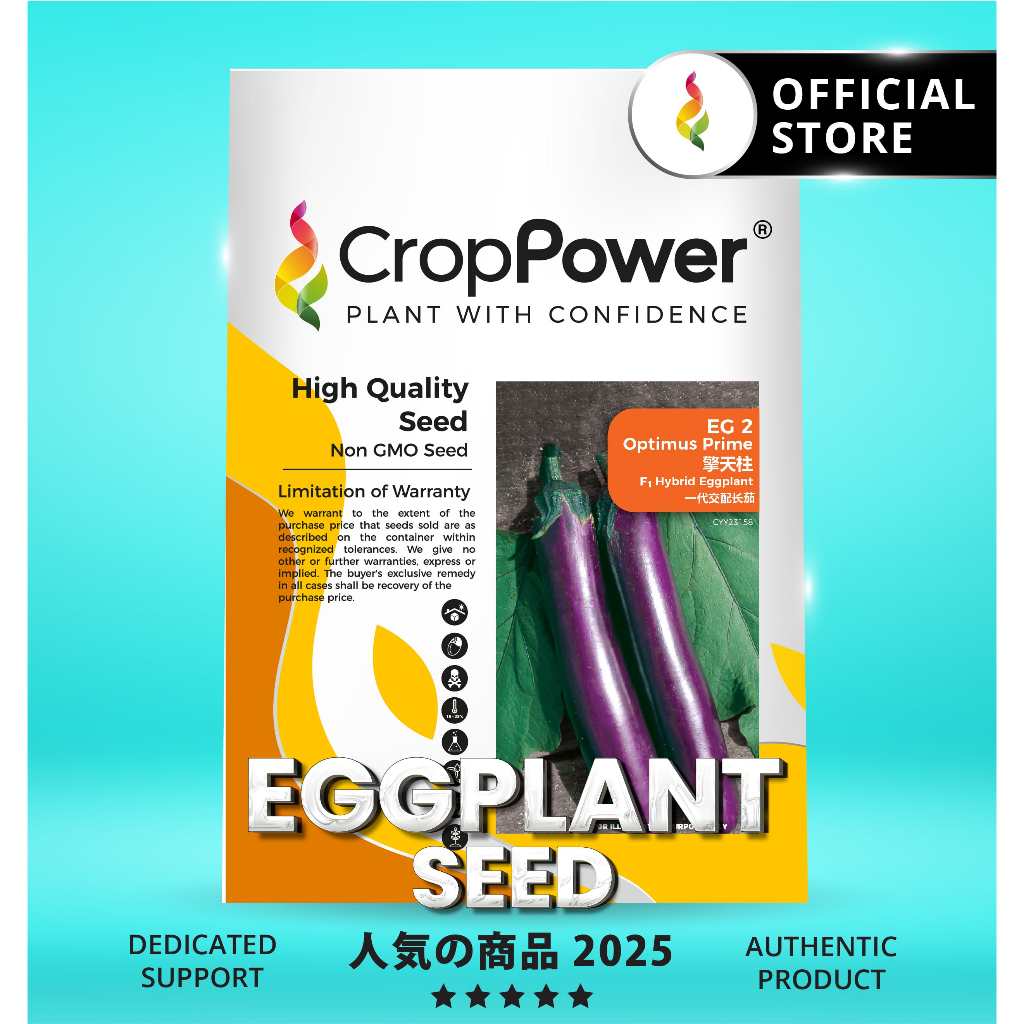 (5 GRAM/10 GRAM) Biji Benih Terung Panjang Optimus Prime 擎天柱 EG2 CROP ...