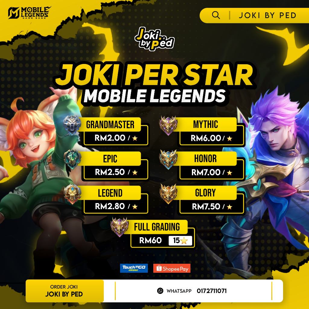 JOKI MLBB/MLBB BOOSTING SERVICE/BOOSTING ML RANK/JOKI ML/BOOST MLBB BY ...