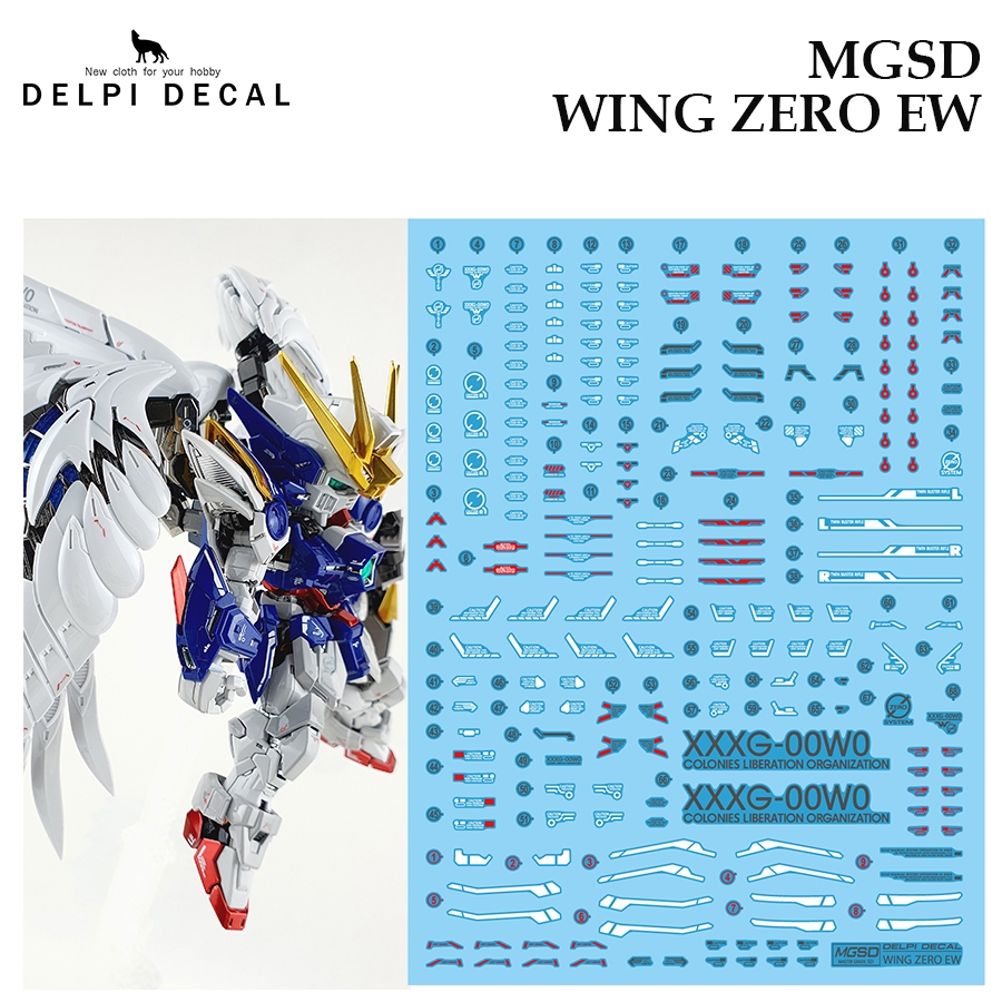 [DELPI DECAL] 542 MGSD WING ZERO EW GUNDAM WATER SLIDE DECAL | Shopee Malaysia