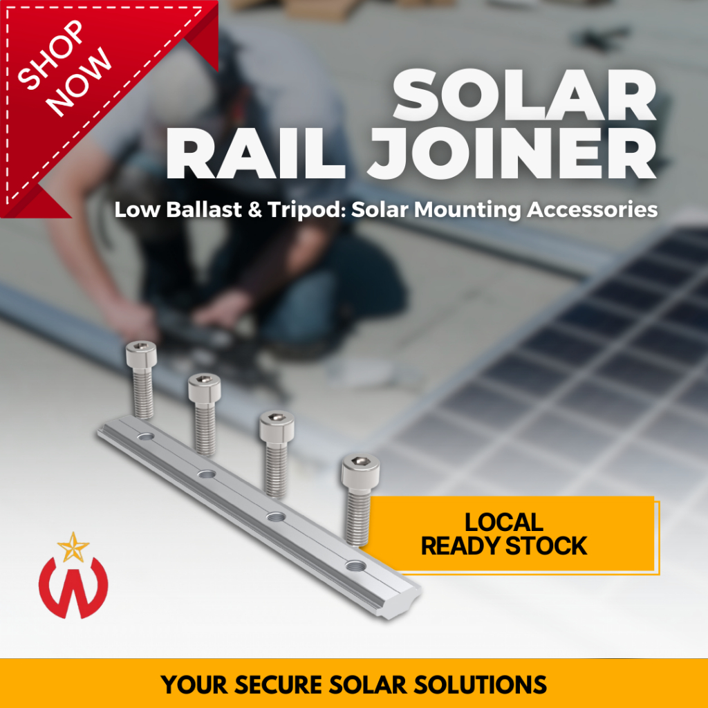 Winstar Solar Rail Joiner (Low Ballast Mounting Structure) | Shopee ...