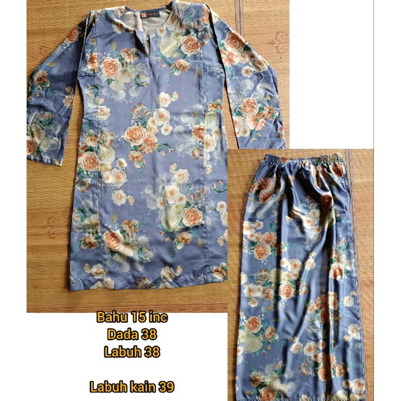 BAJU KURUNG BUNGA PRELOVED | Shopee Malaysia