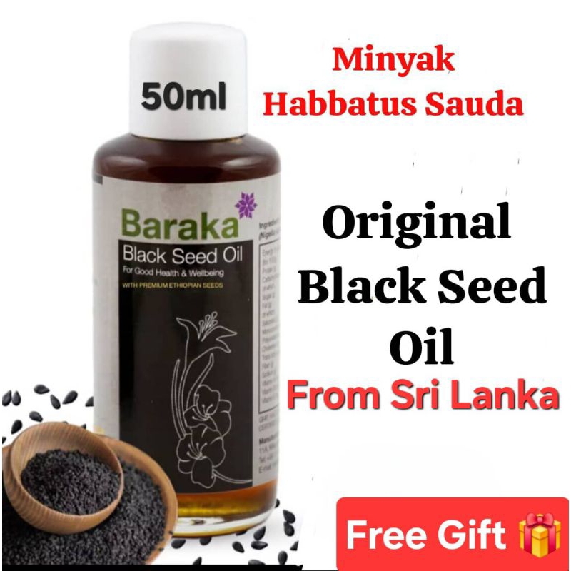 BARAKA Minyak Habbatus Sauda /Baraka Black Seed oil 50ml With Free Gift ...
