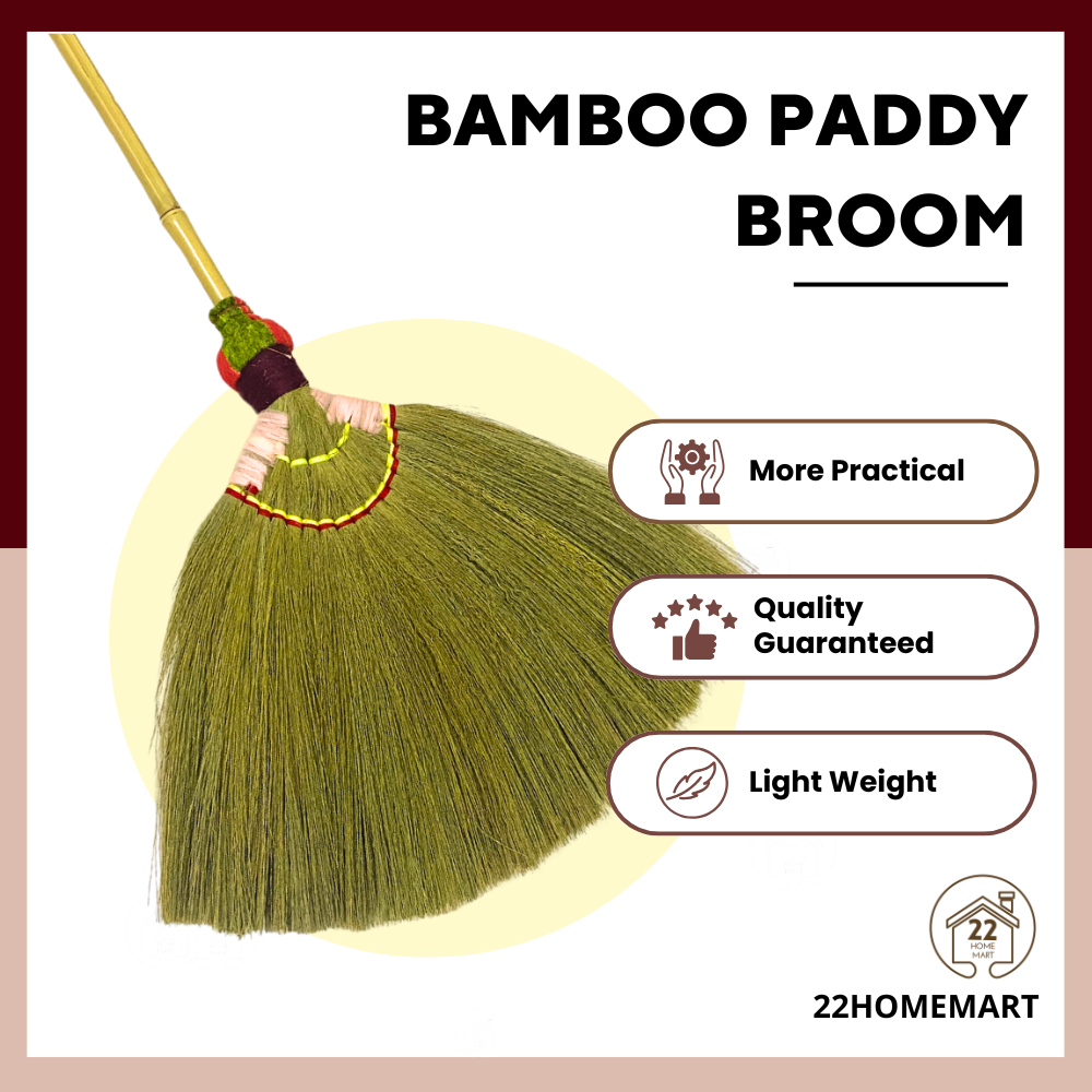 Sapu Rayung Premium Quality Bamboo Buluh Handle Paddy Broom Penyapu ...