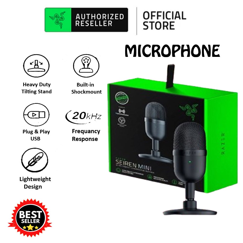 Razer Microphone Gaming Microphone Seiren Mini Wireless Mic Heavy ...