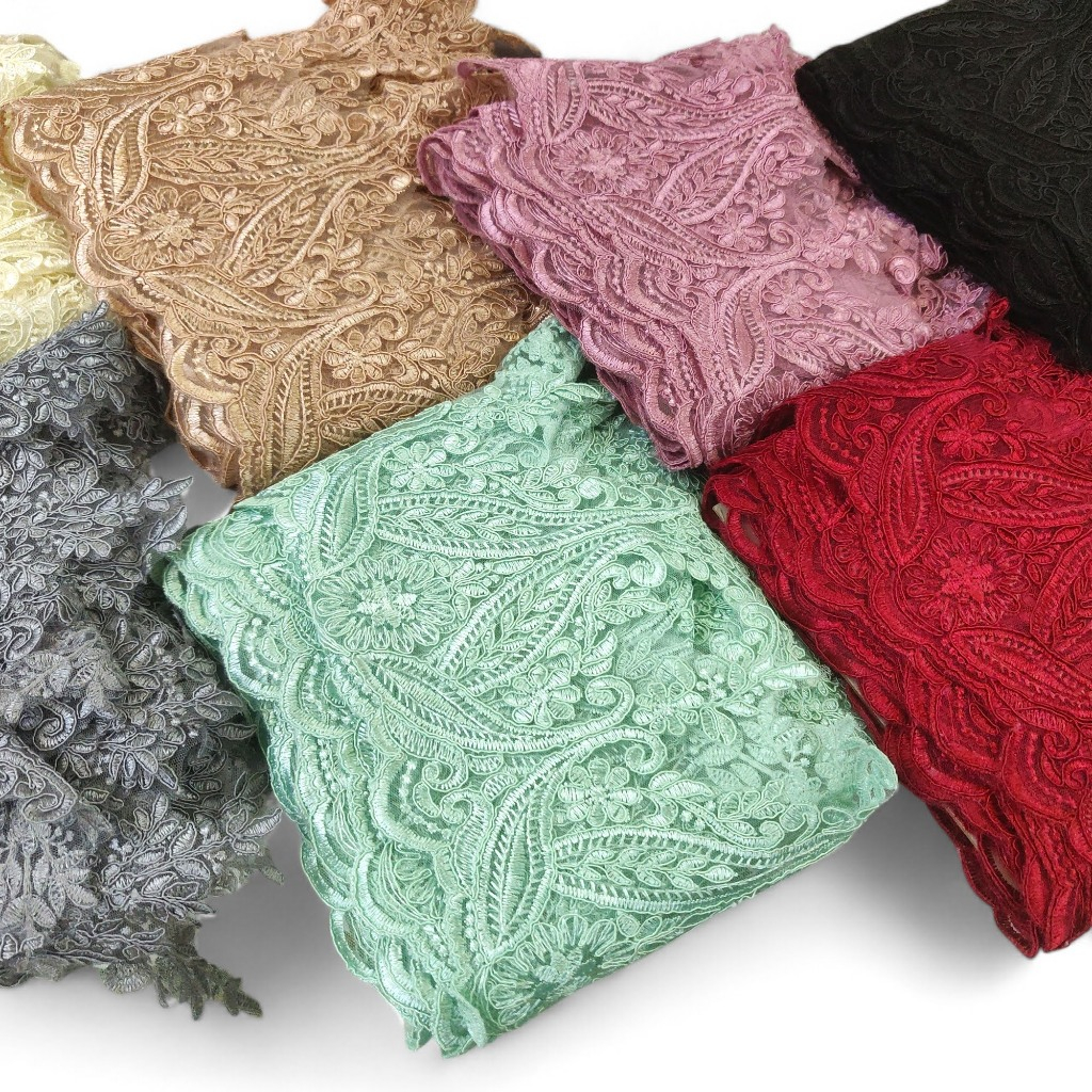 EXCLUSIVE Border Lace / Lace Baju Premium {LEBAR 10"} | Shopee Malaysia