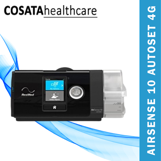 ResMed AIRSENSE 10 AUTOSET 4G (with Humidifier + Climate Line + Mask ...