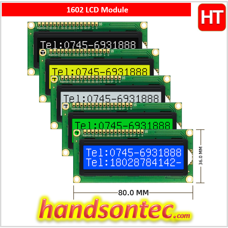 1602 LCD Module with I2C Bus Serial Interface | Shopee Malaysia