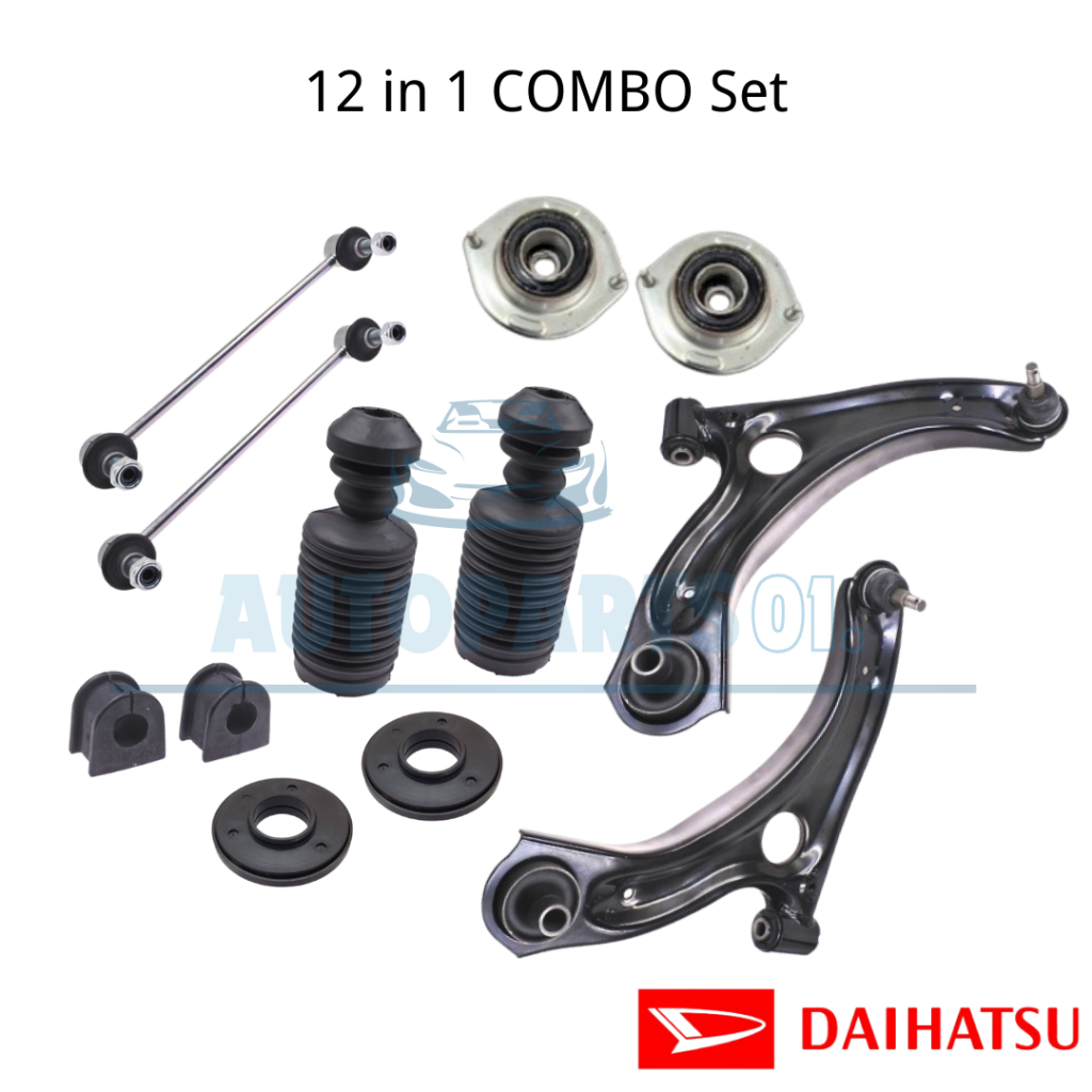 [12 IN 1] Front Lower Arm Stabilizer Link Bush Absorber Mounting ...