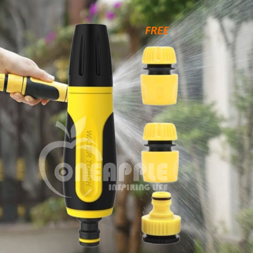 YELLOW HOSE NOZZLE Adjustable Twist Sweeper Sprayer Brass Nozzle for ...