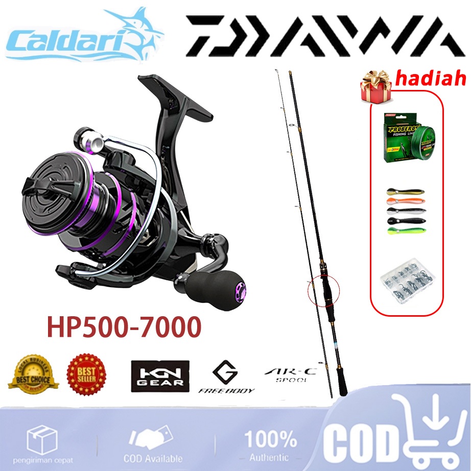 DAIWA Set Fishing Rod Combos DAIWA Reel SHIMANO Rod Joran Batang ...