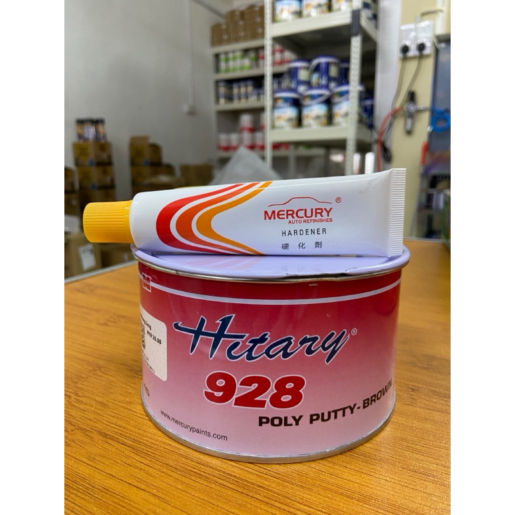 Mercury Nissan Putty 928 Hitary Poly Putty Simen Kereta 1KG/4KG BROWN ...