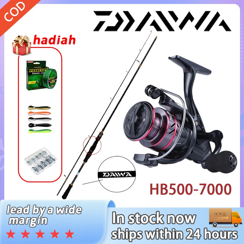 DAIWA Fishing Rod Set Fishing Rod Joran Pancing Set Barang Mancing Set ...