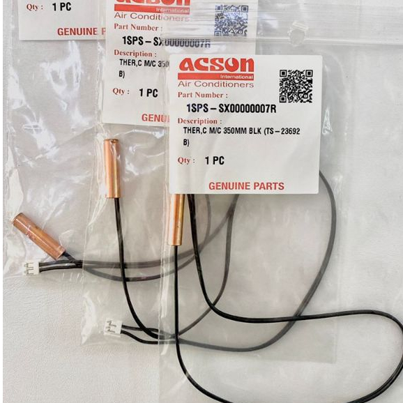 (ORIGINAL) ACSON/DAIKIN/YORK MULTIPLE AIRCOND PARTS COPPER COIL SENSOR ...