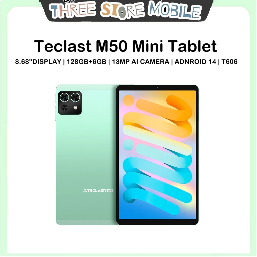 [Malaysia Set] Teclast M50 Mini 4G Tablet (8.68"Display | 128GB ROM+6GB RAM | 13MP AI Camera ...