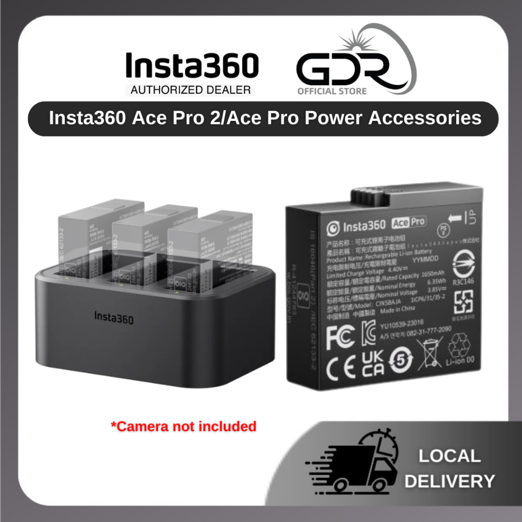 Insta360 Ace Pro 2/Ace Pro & Ace Power Accessories - Battery & Fast ...
