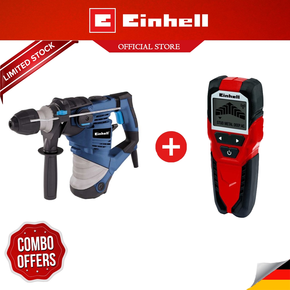 [𝐂𝐎𝐌𝐁𝐎 𝐎𝐅𝐅𝐄𝐑] 𝐄𝐈𝐍𝐇𝐄𝐋𝐋 Rotary Hammer + Digital Detector | Shopee Malaysia