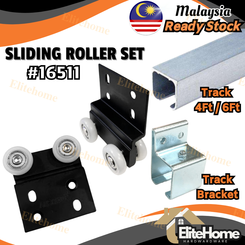 【EliteHome】(1 Set) #16511 65kg Plate Type Hanging Sliding Door Roller ...