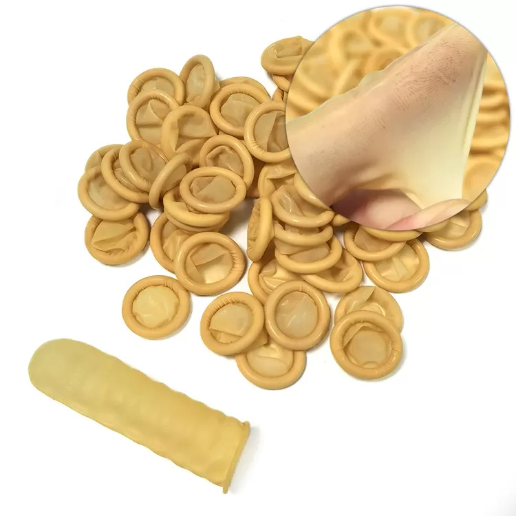 Finger Cots Anti-static Powder Free Roll Type Disposable Latex Rubber ...