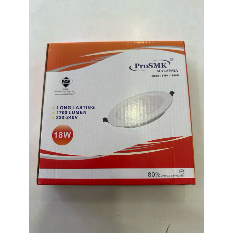 PROSMK SIRIM LONG LASTING 18WLED DOWNLIGHT | Shopee Malaysia