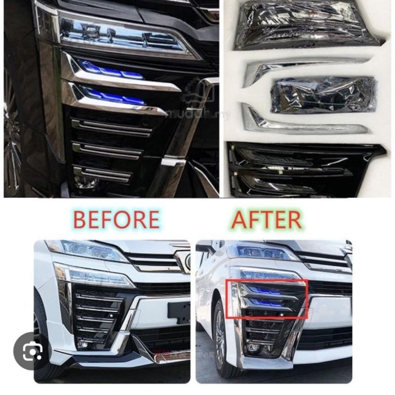 Toyota Vellfire AGH 30 year 2018-2021 Aero Modelista Front Daylight Led ...