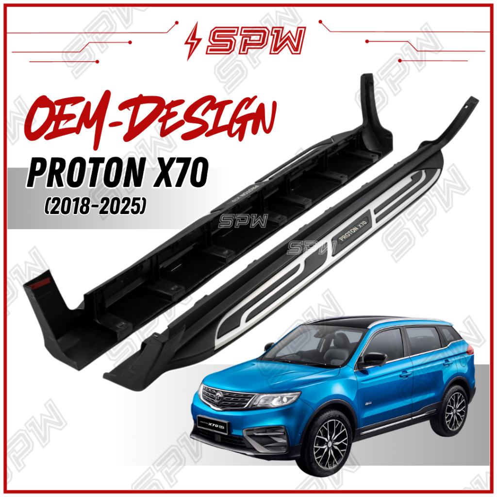 Proton X70 X-70 (2018-2025) OEM Running Board Side Step Sport Design ...
