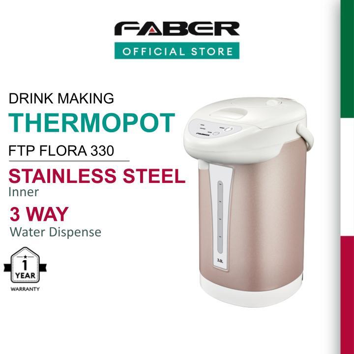 Faber Water Dispense Thermopot With Reboil & Auto Keep Warm Function FTP Flora 330 3.0L Termopot ...