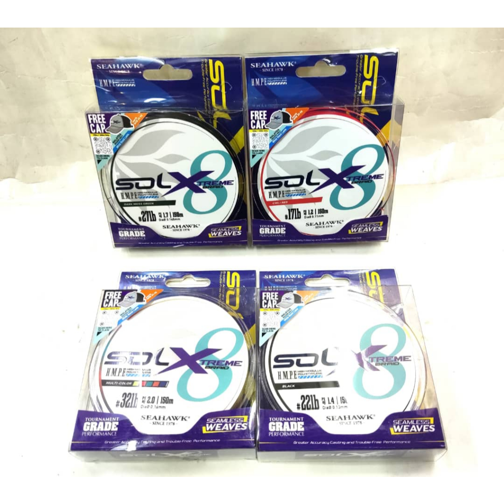 SEAHAWK SOL XTREME 8X BRAID LINE 150M/300M | Shopee Malaysia