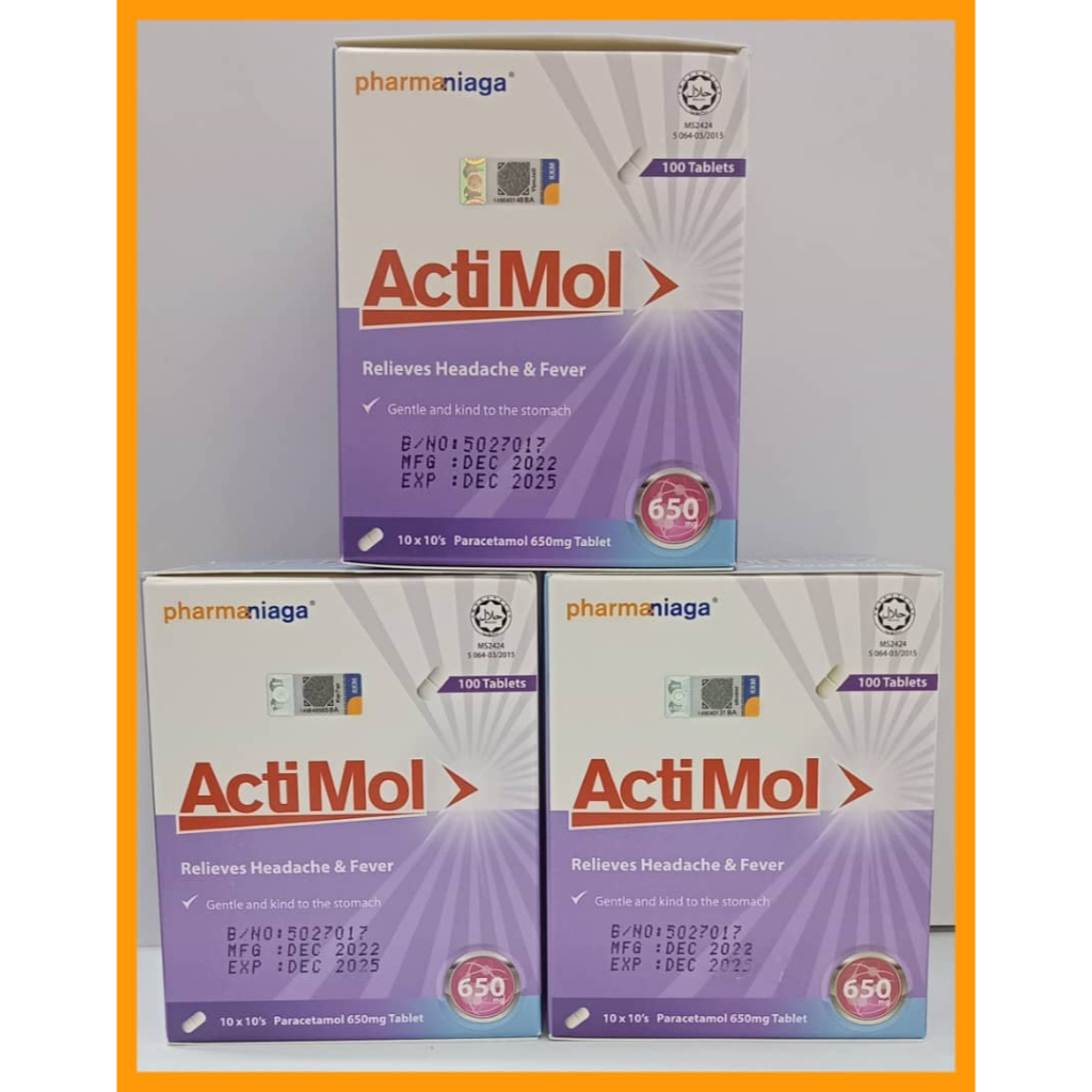 ACTIMOL 650MG PHARMANIAGA (EXP : 12/2025) | Shopee Malaysia