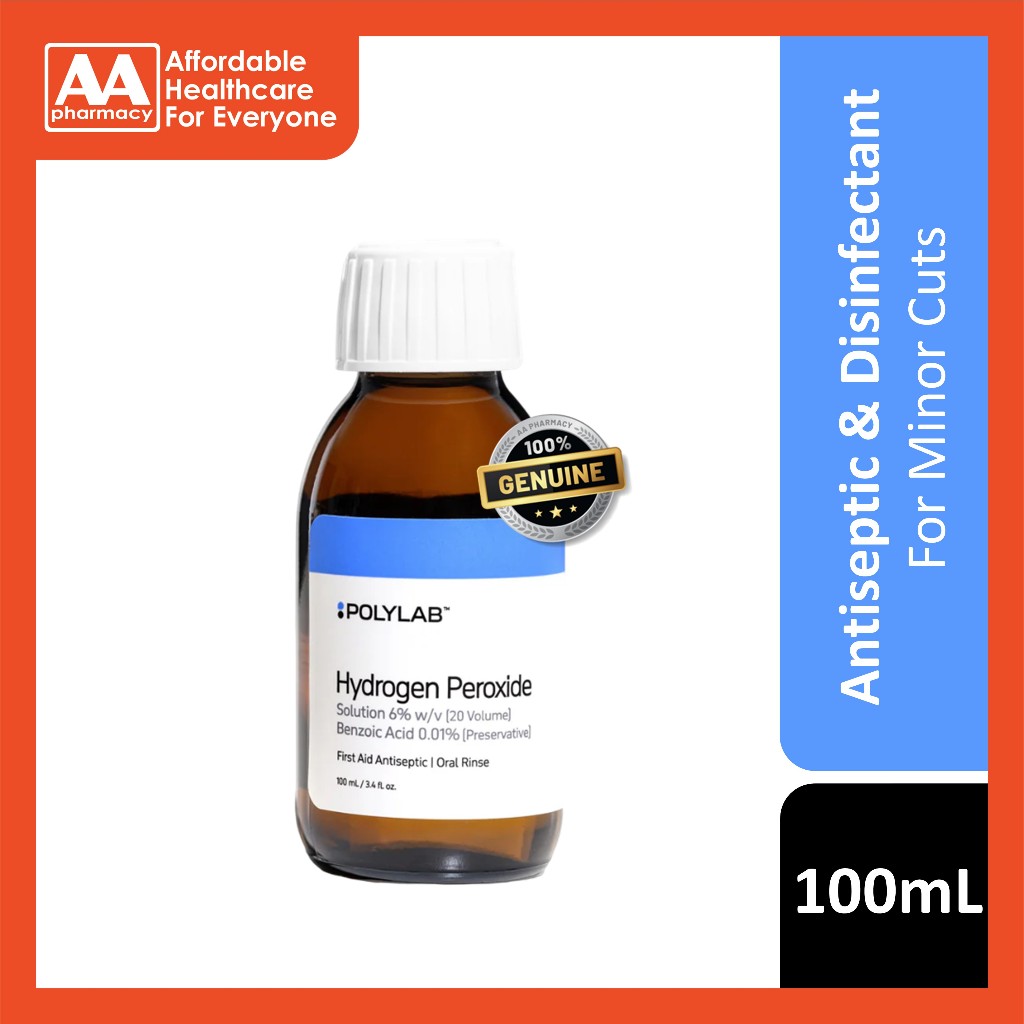 PolyLab Hydrogen Peroxide 6% w/v Solution 100mL | Shopee Malaysia