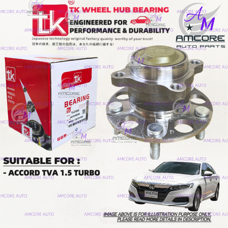 TK WHEEL BEARING HUB - HONDA ACCORD 1.5 TURBO TVA CV1 CV2 CV3 (REAR) WHEEL HUB BEARING | Shopee ...