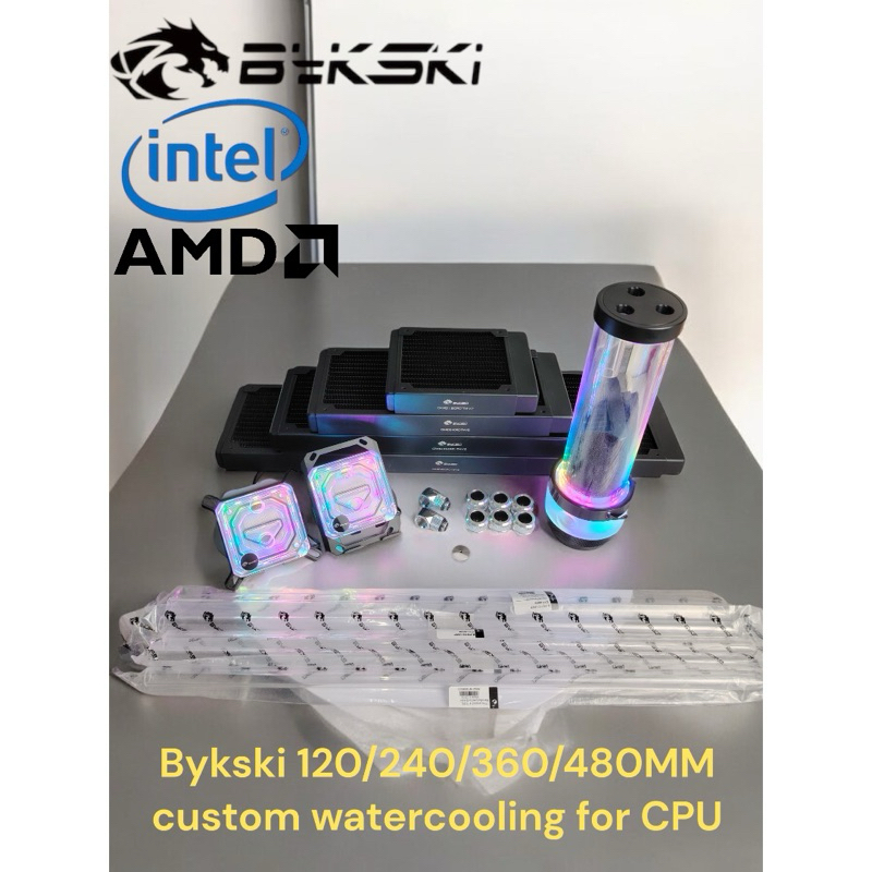 Bykski 120mm/240mm/360mm/480mm custom watercooling pc hardtube set for ...