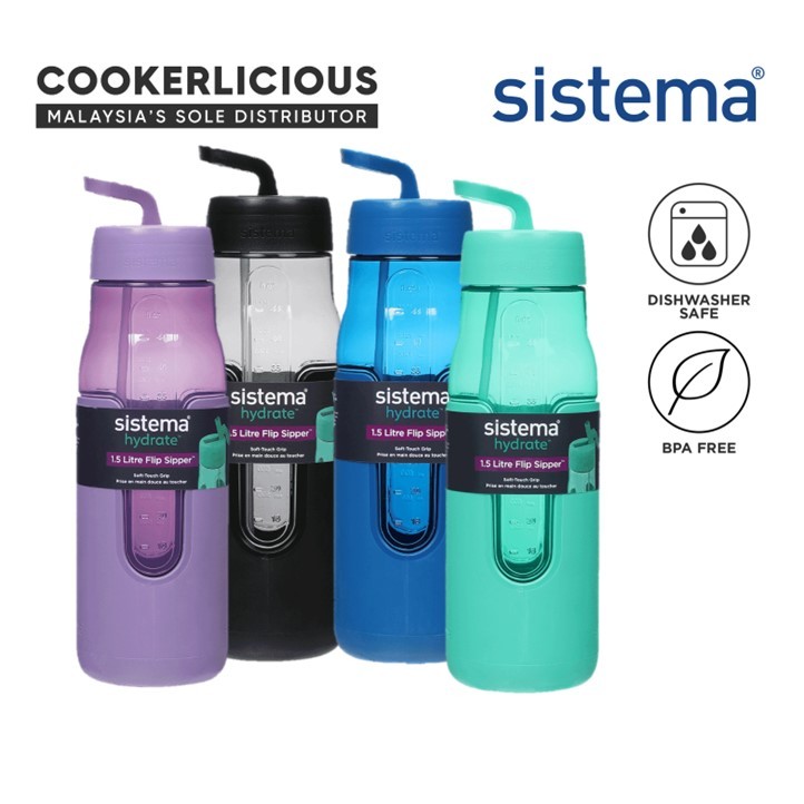 Sistema Hydration 1.5 Litre Flip Sipper Bottle | Shopee Malaysia