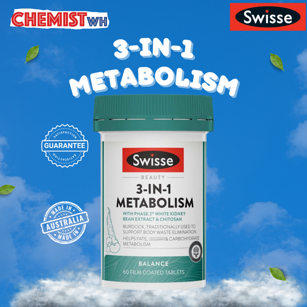 SWISSE 3 in 1 Metabolism (60tablets) | Shopee Malaysia