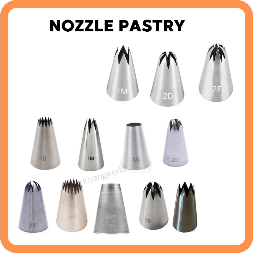 Nozzle Swiss Tart 4B 864 1M Icing Piping Cake Pastry Tips Deco Churros ...