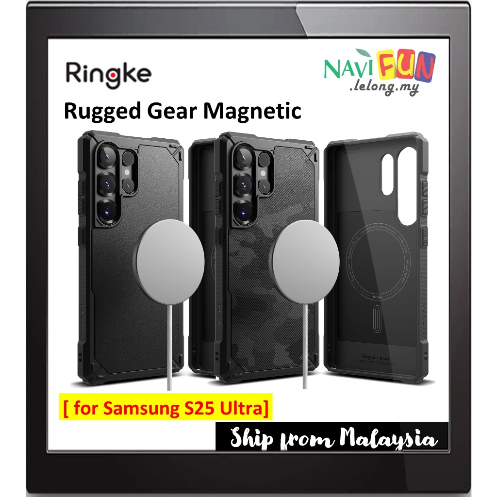 Ringke Rugged Gear Magnetic Case Cover for Samsung S25 Ultra | Shopee ...