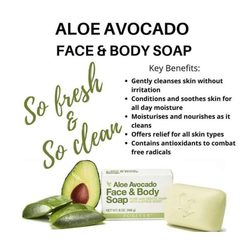 [CHEAPEST] Forever Living Avocado Face & Body Soap 142g (Ready Stock ...