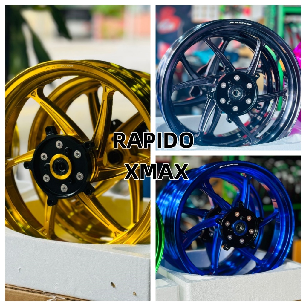 RAPIDO SMRT YAMAHA XMAX xmax Sport Rim CNC Sportrim alloy Forged Rim ...